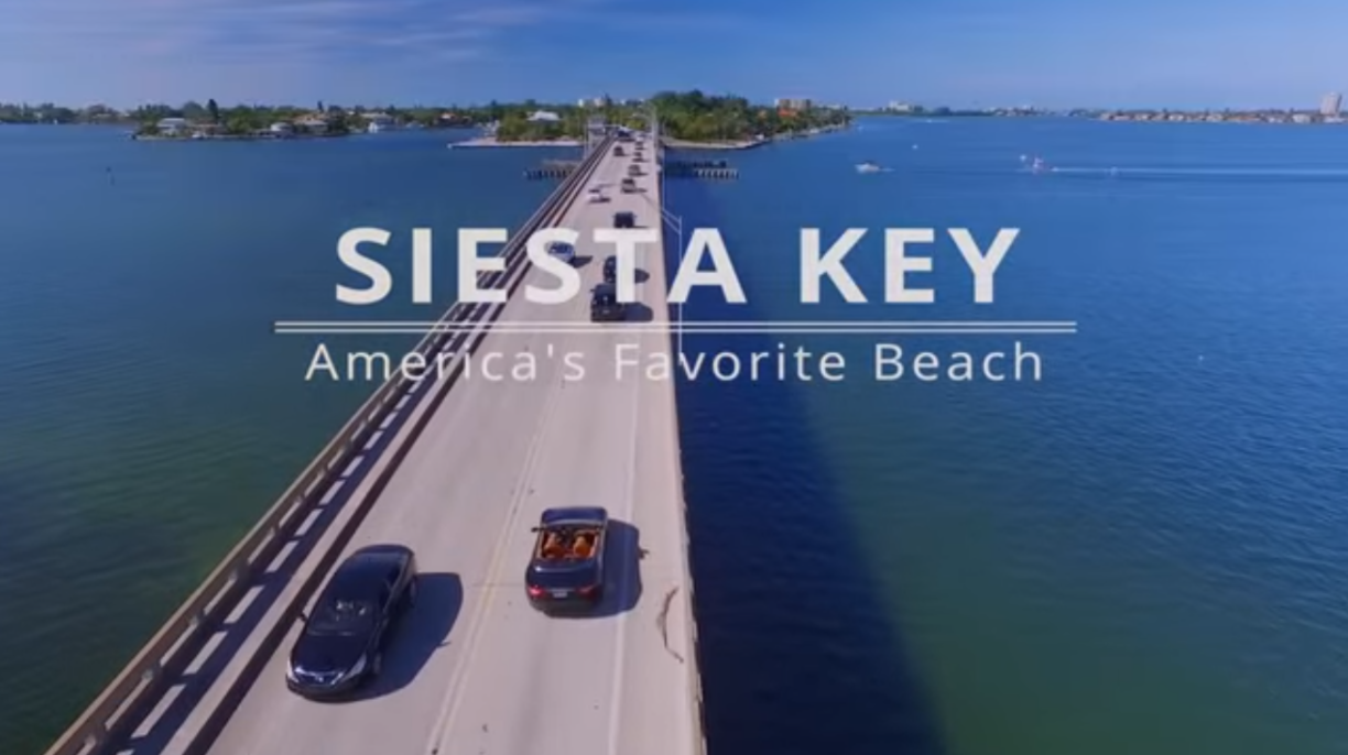 Siesta Key Drone Aerial View - Siesta Key Beach
